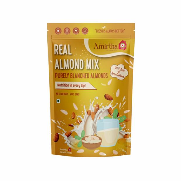 Real Almond Milk instant Mix – Amirtha Health Foods