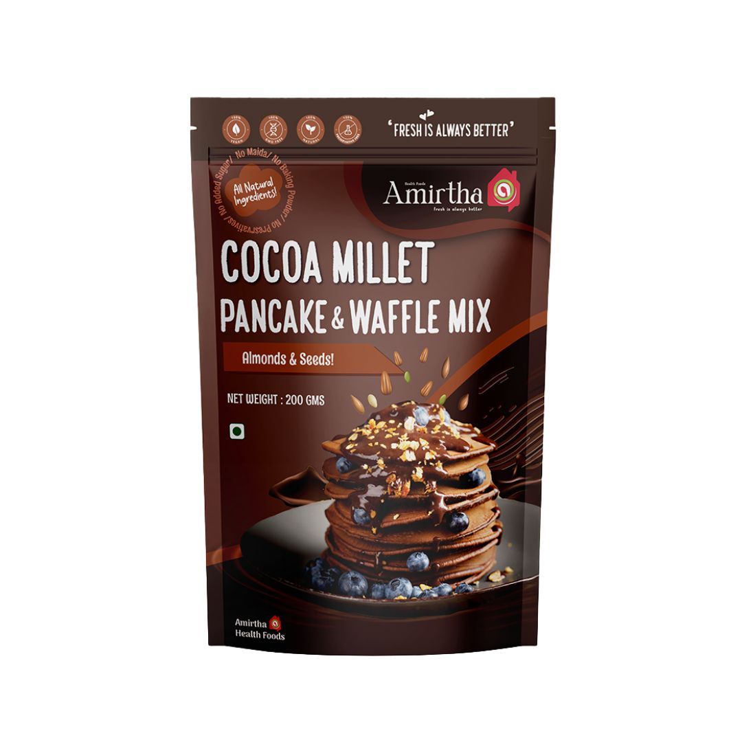 Cocoa Millet Pancake Mix – Amirtha Health Foods